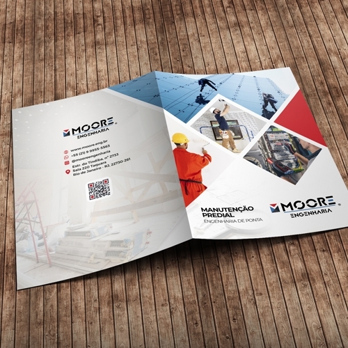MOORE ENGENHARIA LTDA | Criação de Folder Para Construção & Engenharia