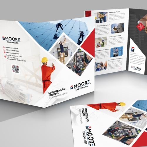 MOORE ENGENHARIA LTDA | Criação de Folder Para Construção & Engenharia