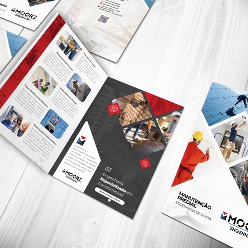 MOORE ENGENHARIA LTDA | Criação de Folder Para Construção & Engenharia