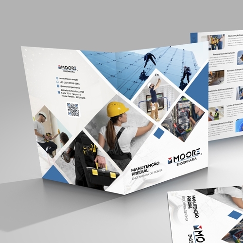 MOORE ENGENHARIA LTDA | Criação de Folder Para Construção & Engenharia