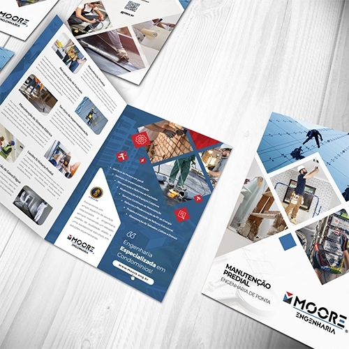 MOORE ENGENHARIA LTDA | Criação de Folder Para Construção & Engenharia