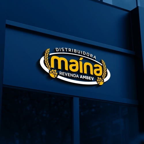 Distribuidora comercial Maína Revenda AMBEV | Criação de Logo Par...