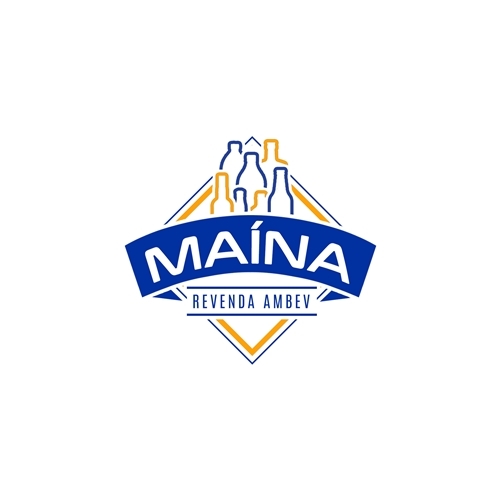 Distribuidora comercial Maína Revenda AMBEV | Criação de Logo Par...