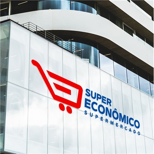 Supermercado super econômico | Criação de Logo Para Alimentos & Be...