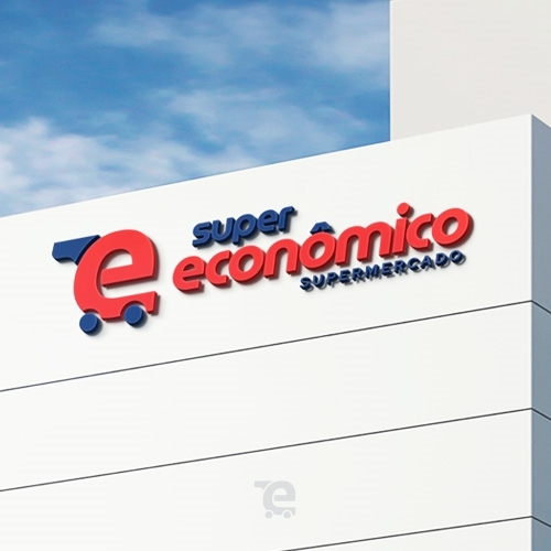 Supermercado super econômico | Criação de Logo Para Alimentos & Be...