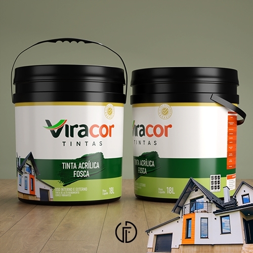Viracor Tintas | Criação de Layout de Rótulo Para Construção & Enge...