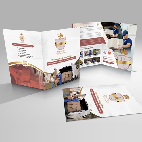 D 'Garcia Transporte | Criação de Folder Para