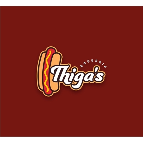 Thiga's Dogueria | Criação de Logo Para Alimentos & Bebidas