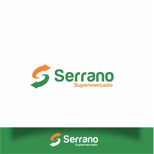 SUPERMERCADO SERRANO | Criação de Logo Para Alimentos & Bebidas