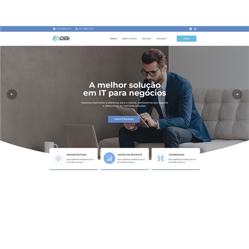 DBI Soluções Inteligentes | Criação de Layout de site Para Tecnolog...