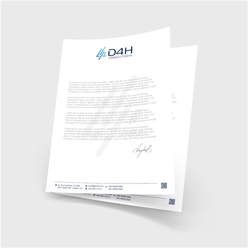 D4H Consultoria | Criação de Logo e Papelaria (6 itens) Para Consul...