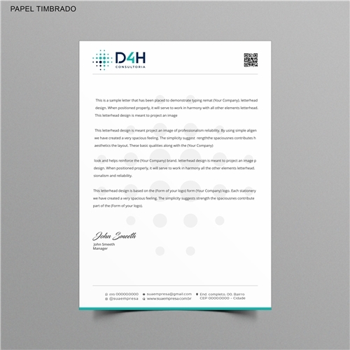 D4H Consultoria | Criação de Logo e Papelaria (6 itens) Para Consul...