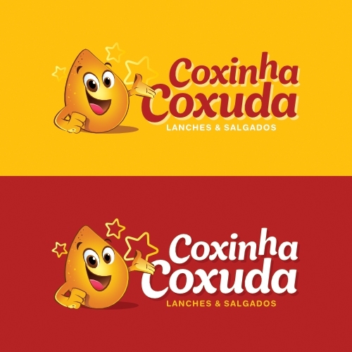 Coxinha coxuda | Criação de Logo Para Alimentos & Bebidas