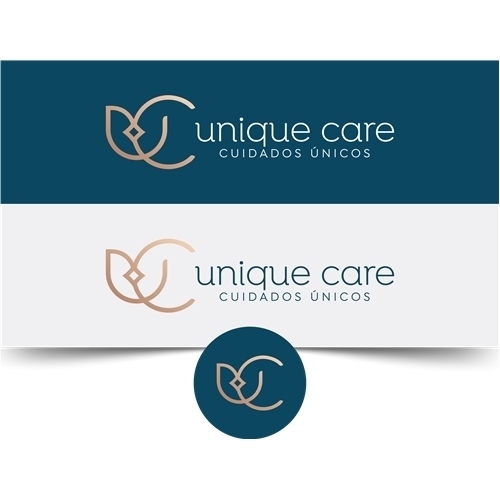 UNIQUE CARE - Cuidados únicos | Criação de Logo Para Saúde & Nutrição
