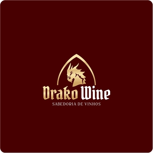 DRAKO WINE (DRAKO=Dragão WINE=Vinho) | Criação de Logo Par...