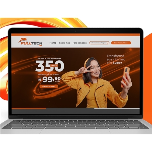 Layout de site para FullTech On | Junior N.. 6456854