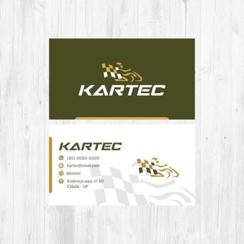 Kartec | Criação de Logo e Papelaria (6 itens) Para Esportes