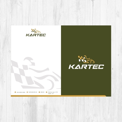 Kartec | Criação de Logo e Papelaria (6 itens) Para Esportes
