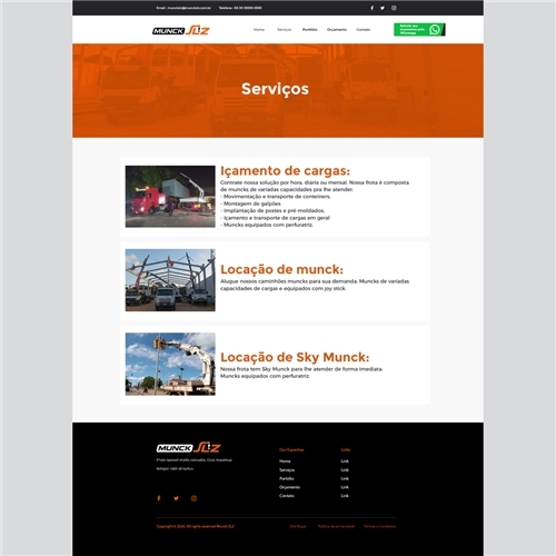 MUNCK SLZ | Criação de Layout de site Para Outros