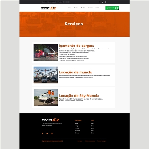 MUNCK SLZ | Criação de Layout de site Para Outros