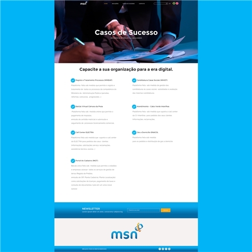 MSN | Criação de Layout de site Para Computador & Internet