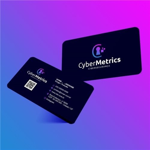 CyberMetrics | Criação de Logo + Cartão + Manual Básico Para Tecnol...