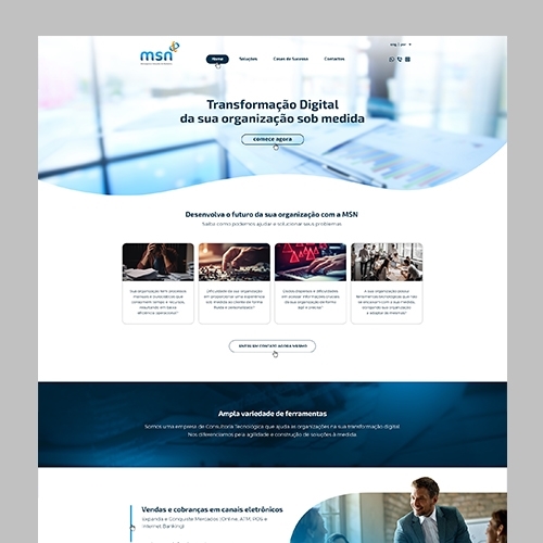 MSN | Criação de Layout de site Para Computador & Internet