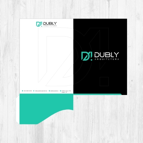 Dubly Arquitetura | Criação de Logo e Papelaria (6 itens) Para Arqu...