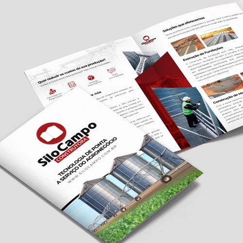 Construtora SiloCampo | Criação de Folder Para Construção & Engenharia