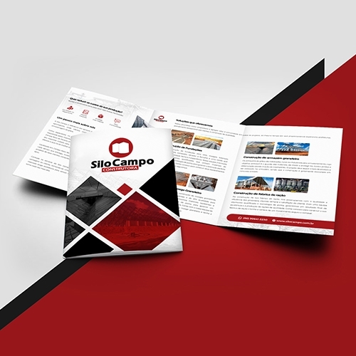 Construtora SiloCampo | Criação de Folder Para Construção & Engenharia