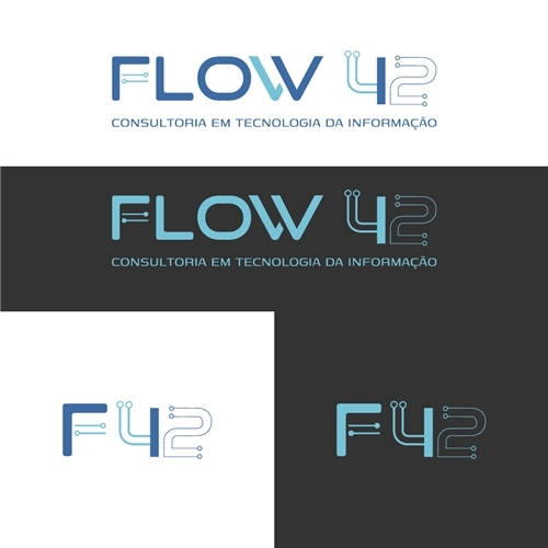FLOW 42 | Criação de Logo + Papelaria + Manual Básico Para Tecnolo...