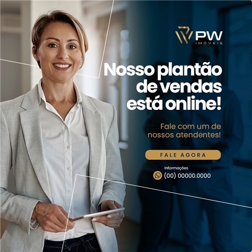 PW Imóveis | Criação de Kit com 6 Layouts de Post para Redes Socia...