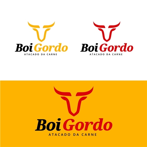 Boi gordo | Criação de Logo Para Alimentos & Bebidas
