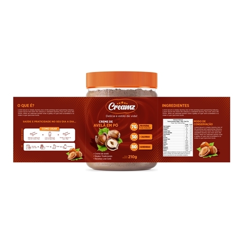 Creamz | Criação de Logo e Rótulo Para Alimentos & Bebidas