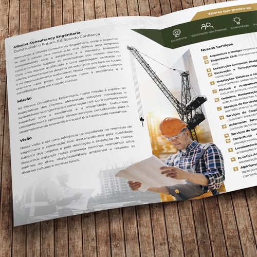 Oliveira Consultancy Engenharia | Criação de Folder Para Construção...