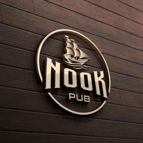 Nook pub | Criação de Logo Para Alimentos & Bebidas