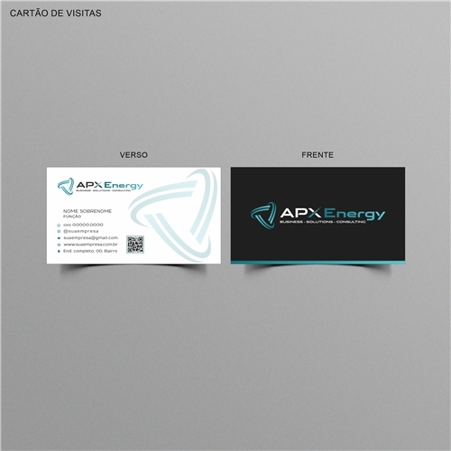 APX Energy | Criação de Logo e Cartao de Visita Para Consultoria de...