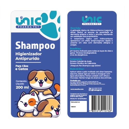Unic Pharma Vet | Criação de Layout de Rótulo Familia - até 5 layou...