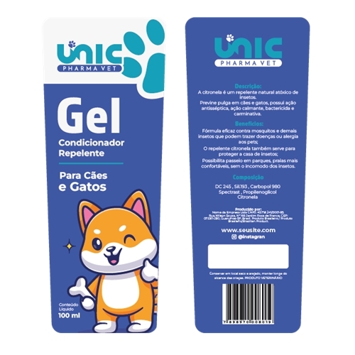 Unic Pharma Vet | Criação de Layout de Rótulo Familia - até 5 layou...
