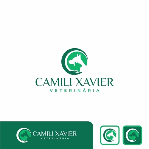 Camili Xavier Veterinária | Criação de Logo e Papelaria (6 itens) P...
