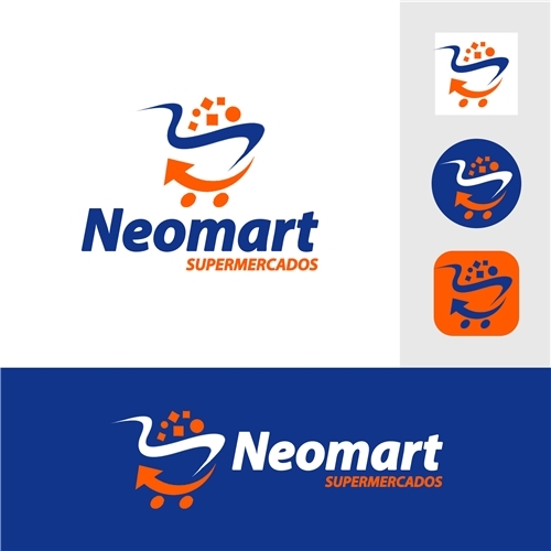 Supermercado Neomart | Criação de Logo Para Alimentos & Bebidas
