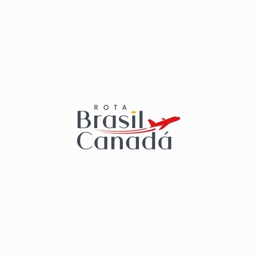 Rota Brasil Canadá | Criação de Logo Para Viagens & Lazer
