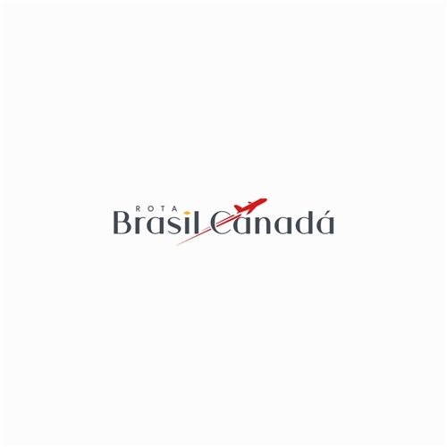 Rota Brasil Canadá | Criação de Logo Para Viagens & Lazer