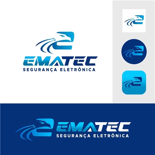 Ematec Segurança Eletrônica | Criação de Logo e Papelaria (6 itens)...