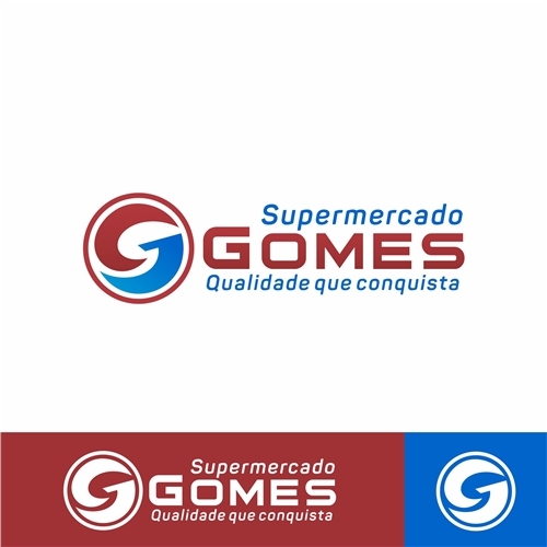 Supermercado Gomes | Criação de Vetorizar Logo Para Alimentos & Beb...