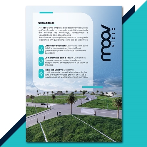 Moov Vídeo | Criação de Folder Para Marketing & Comunicação