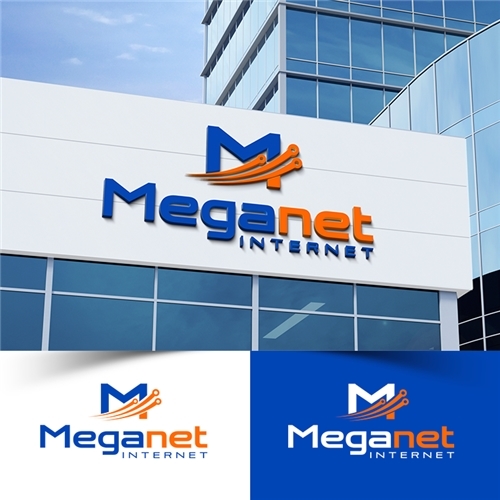 meganet | Criação de Logo Para Computador & Internet