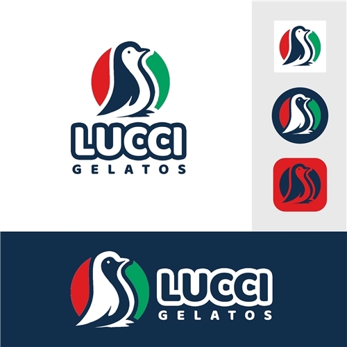 LUCCI GELATOS | Criação de Logo Para Alimentos & Bebidas
