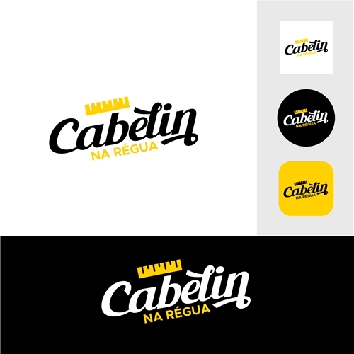 Cabelim na Régua | Criação de Logo Para Beleza