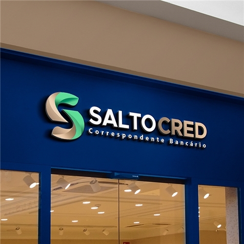 Salto Cred - Correspondente Bancário | Criação de Logo Para Outros